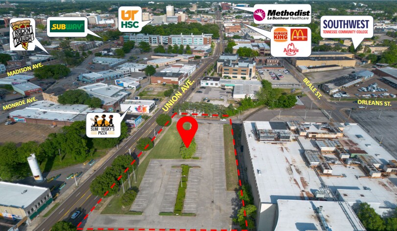 Union Avenue, Memphis, TN 38103 - Out Parcels at 495 Union Ave ...